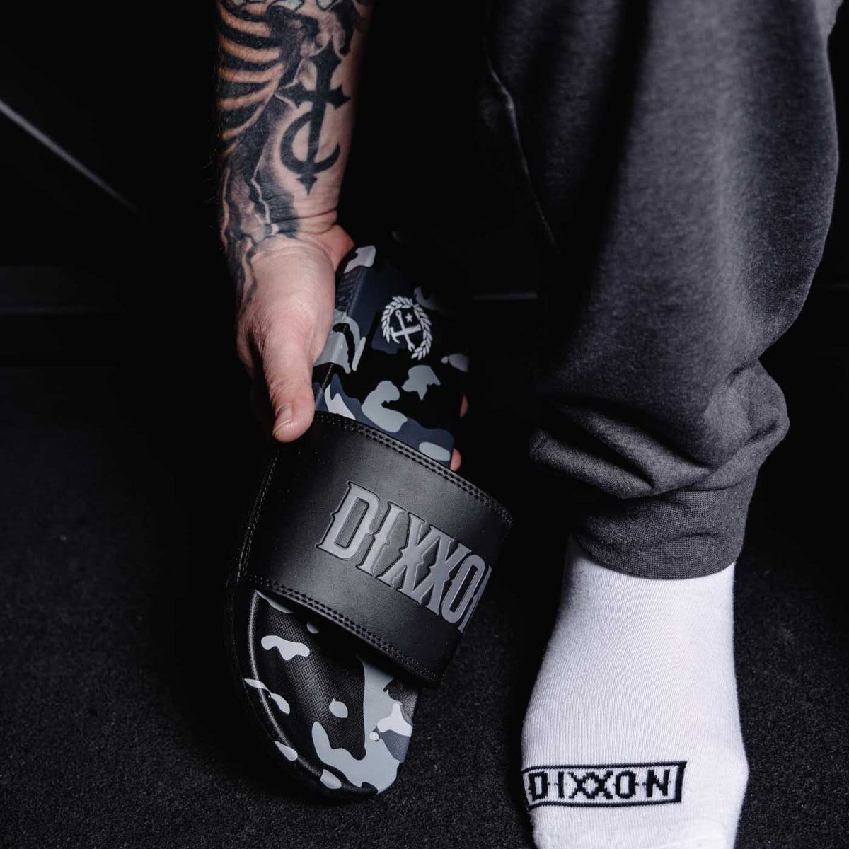Delta Slides - Black Camo – Dixxon Flannel Australia