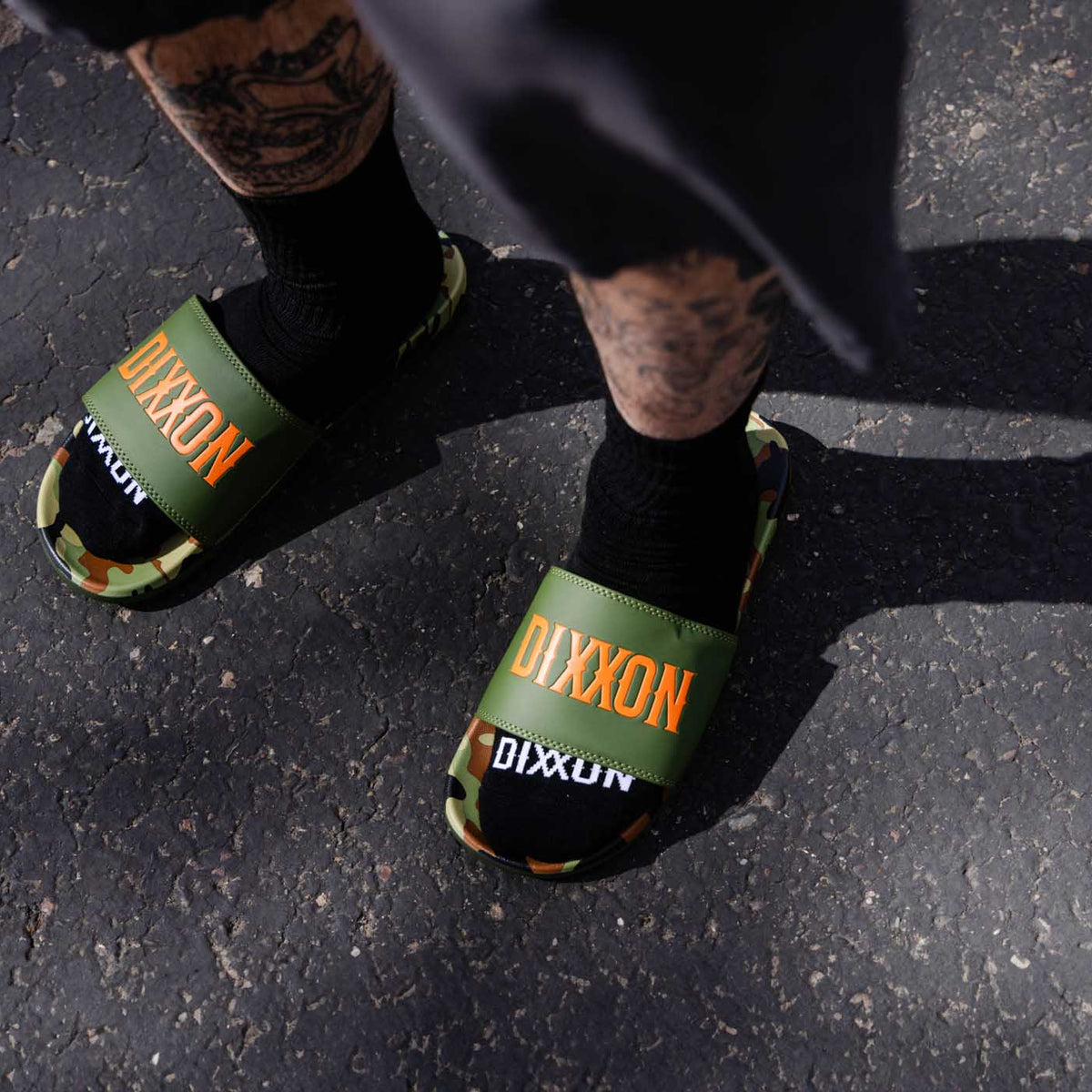 Delta Slides - Green Camo – Dixxon Flannel Australia