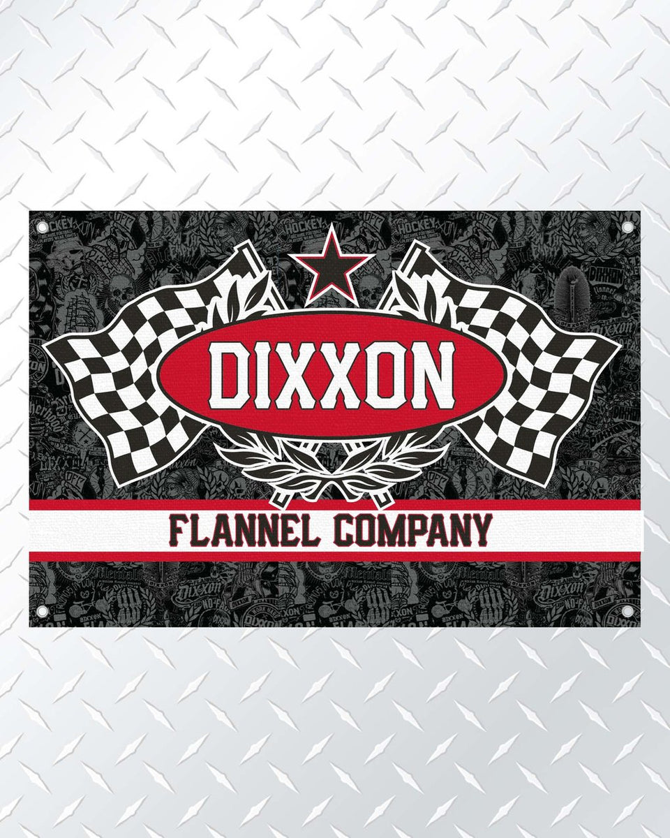 Dragstrip Garage Banner- 36"x 24" – Dixxon Flannel Australia